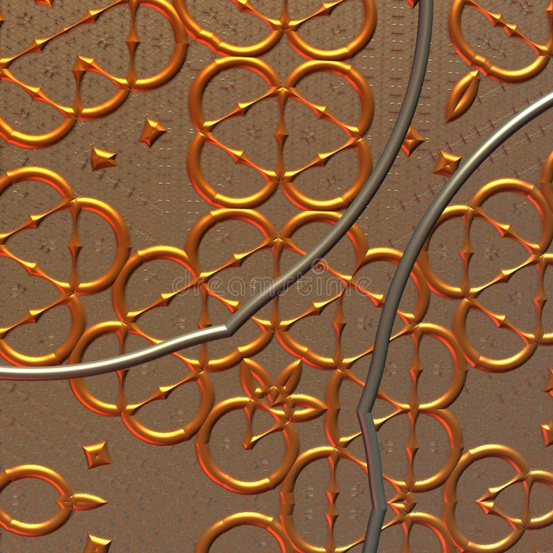 Abstract Patterns of Gold and Silver. Stock Illustration - Illustration ...