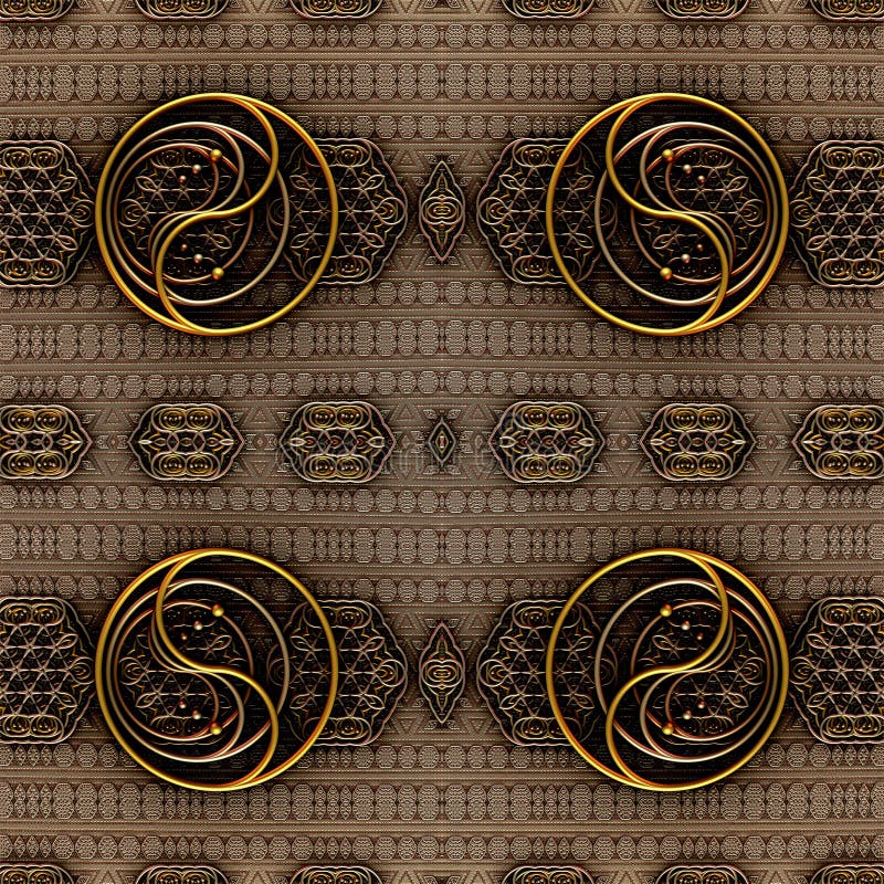 Abstract Patterns of Gold and Silver.seamless Background Image Stock ...