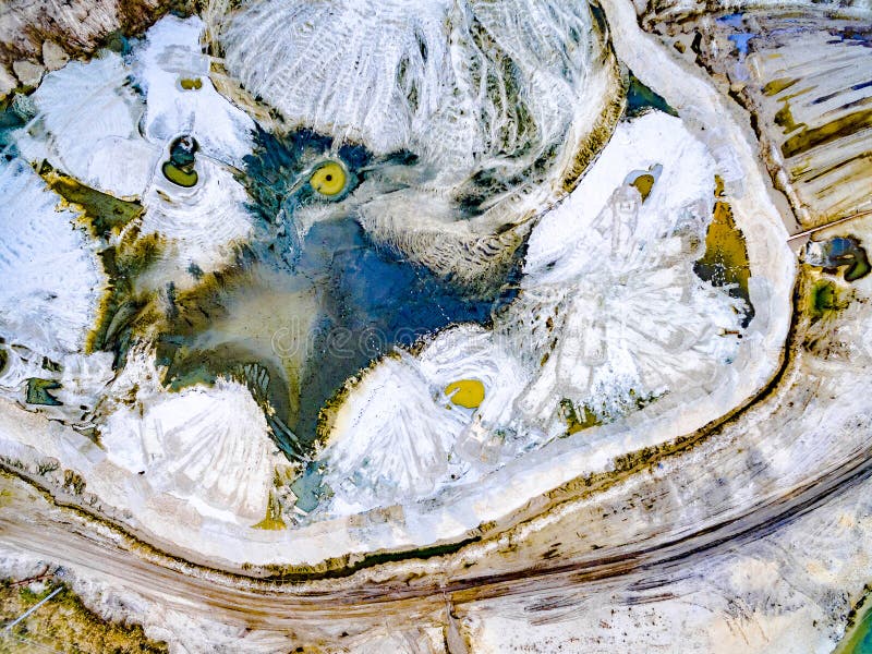 Abstract Patterns on the Ground from Water Streams Stock Photo - Image ...