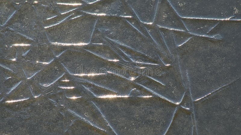 Ice Patterns with Sun Reflection Stock Image - Image of reflections ...