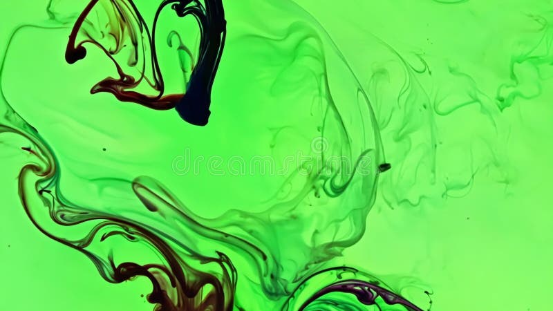 Abstract Patterns of Ink Ebb and Flow Creating a Captivating and ...