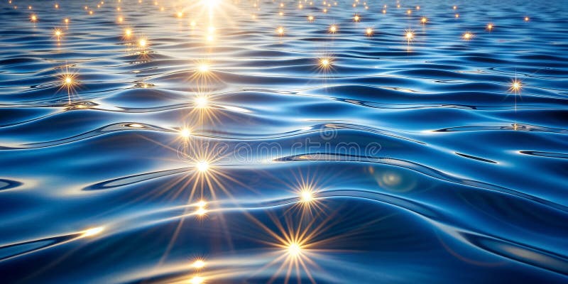 Abstract Patterns of Light on Water AI-Generated Content Stock ...