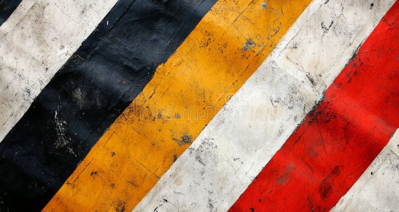 Abstract Patterns of Red, Black, and Yellow Horizontal Stripes on a ...