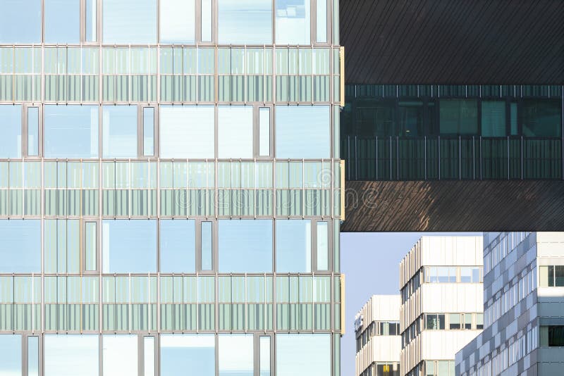 Abstract Patterns and Reflections in Windows of Modern Office Buildings ...