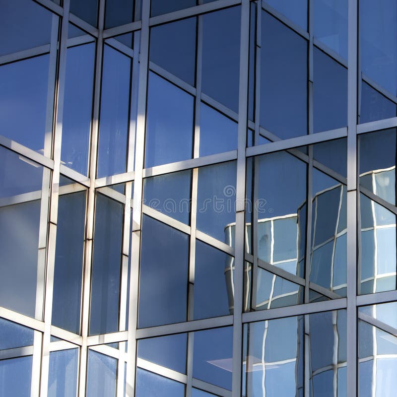 Abstract Patterns and Reflections in Windows of Modern Office Buildings ...