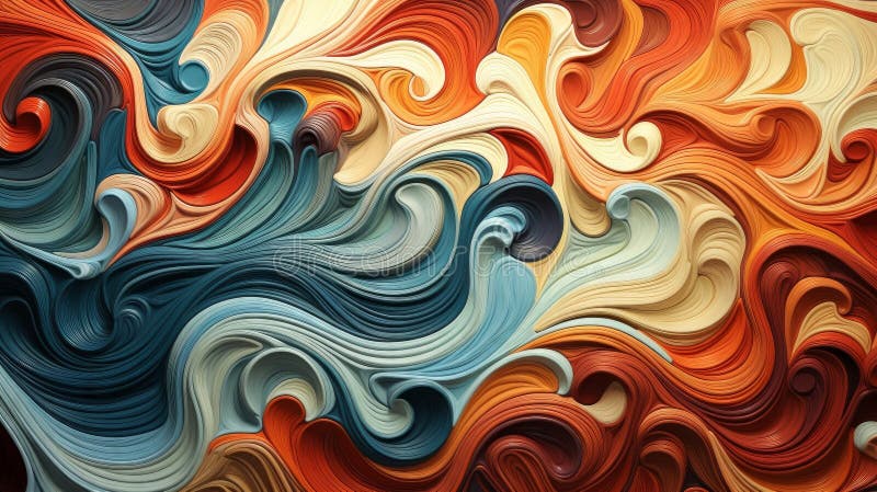 Abstract Patterns and Textures Swirling and Blending Colors Stock ...