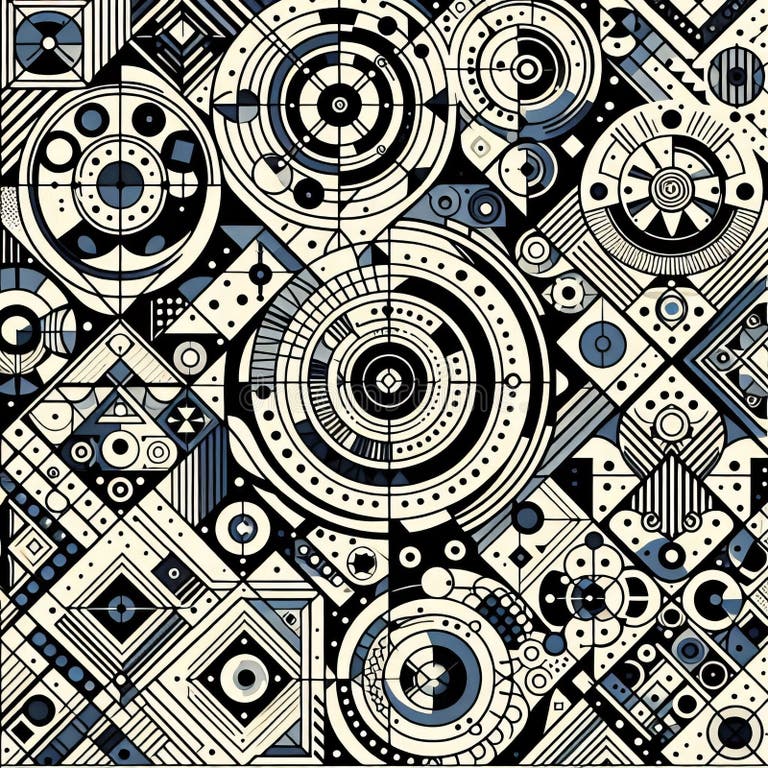 Abstract Patterns Using Shapes Like Triangles Circles and Squar Stock ... Abstract Patterns Using Shapes Like Triangles Circles and Squar Stock ...