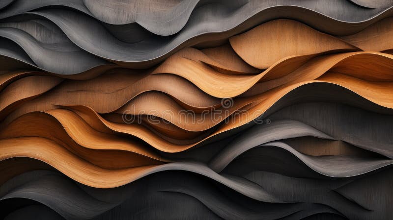 Abstract Patterns in Woodgrain, a Textural Symphony of Flowing Waves in ...