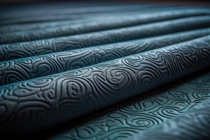 Abstract Patterns on a Yoga Mat, with the Textured Surface of the ...