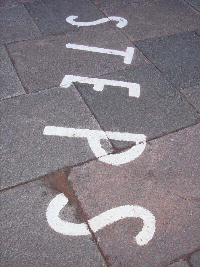 Abstract Pavement Writing stock photo. Image of pavement - 12763588