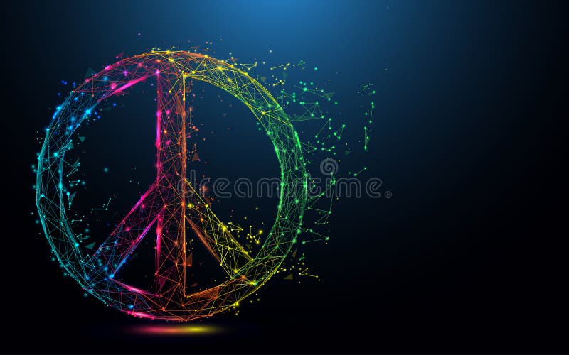 Yellow Triangle High Voltage Sign. Wireframe Line, and Triangle Design ...