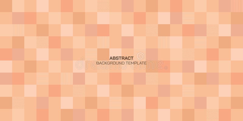Abstract Peach Tone Geometric Mosaic Pattern Decorative Ornament ...