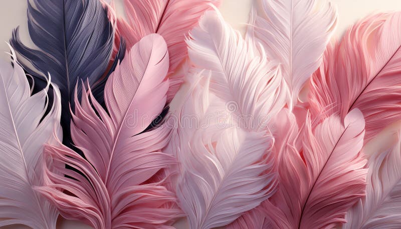Abstract Peacock Feather Pattern Vibrant Colors Symbolize Indigenous