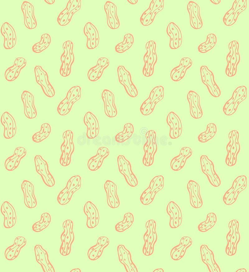 Abstract Peanut Colorful Seamless Pattern Stock Vector - Illustration ...