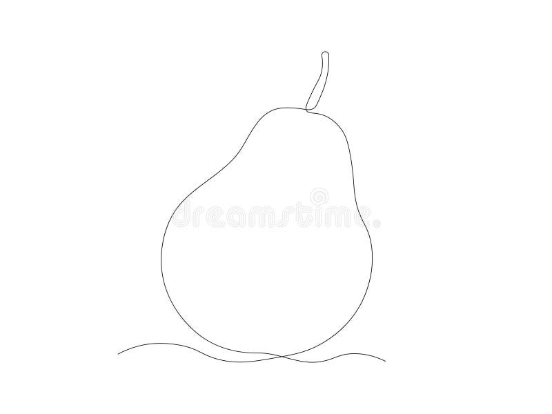 Abstract Pear Tree Isolated Stock Vector - Illustration of meadow ...