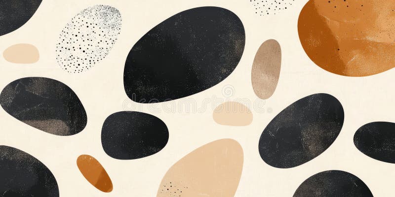 Abstract Pebble Patterns Created in Earthy Tones for Creative and ...