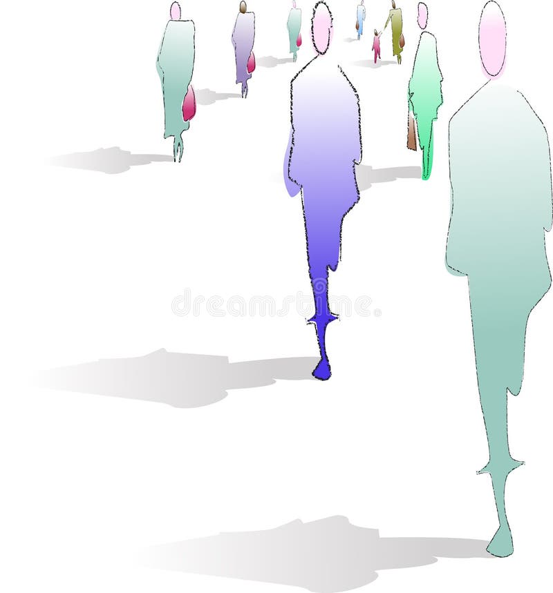 Abstract people stock vector. Illustration of connection - 7573140
