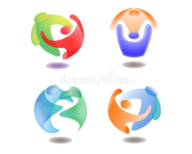 Abstract People Hug Illustration Stock Illustration - Illustration of ...