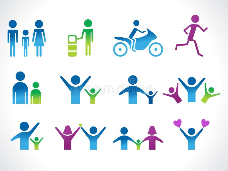 Abstract people icon stock vector. Illustration of business - 18575638