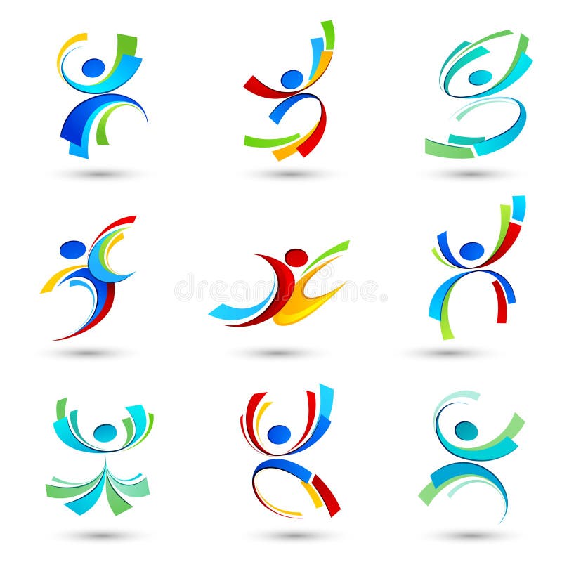 Abstract people icon stock vector. Illustration of business - 18575638