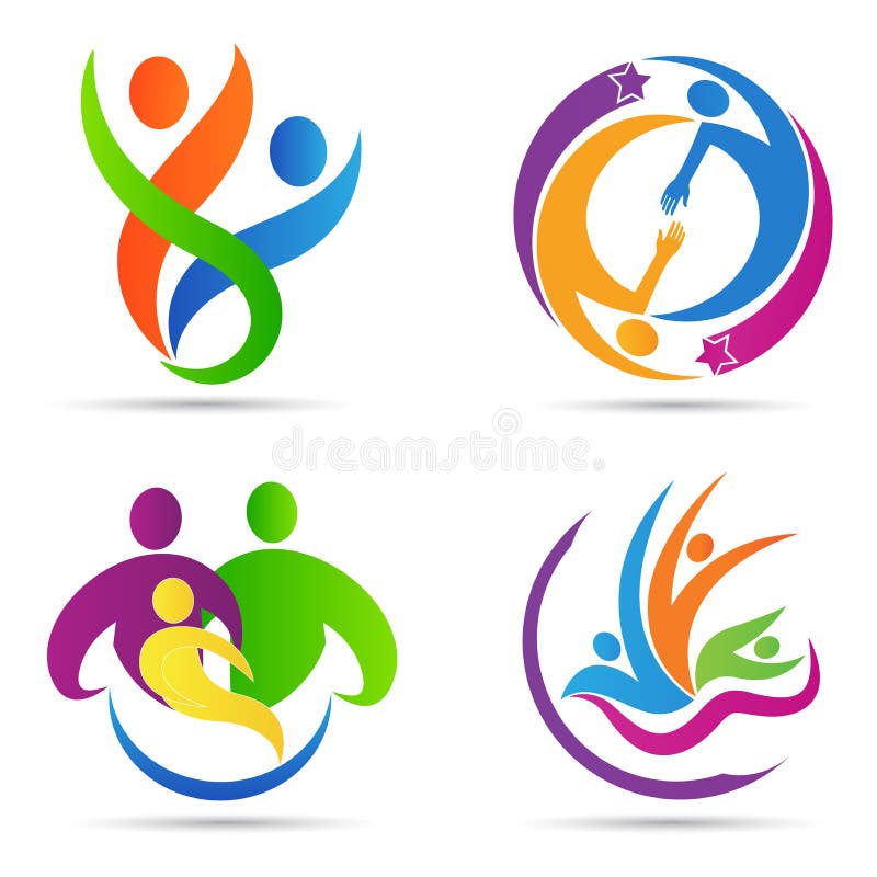 Abstract People Tree with Root Stock Vector - Illustration of branches ...