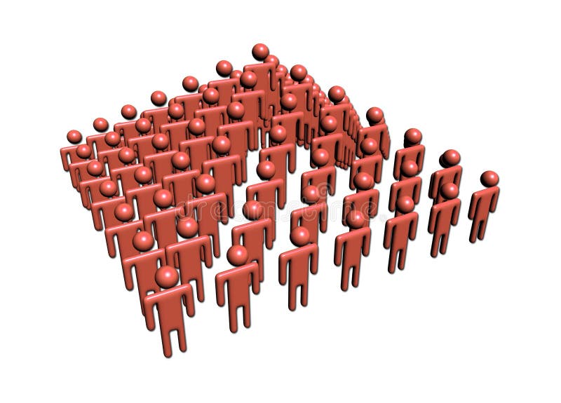 People Pyramid Group Teamwork Success On Blue Stock Vector ...