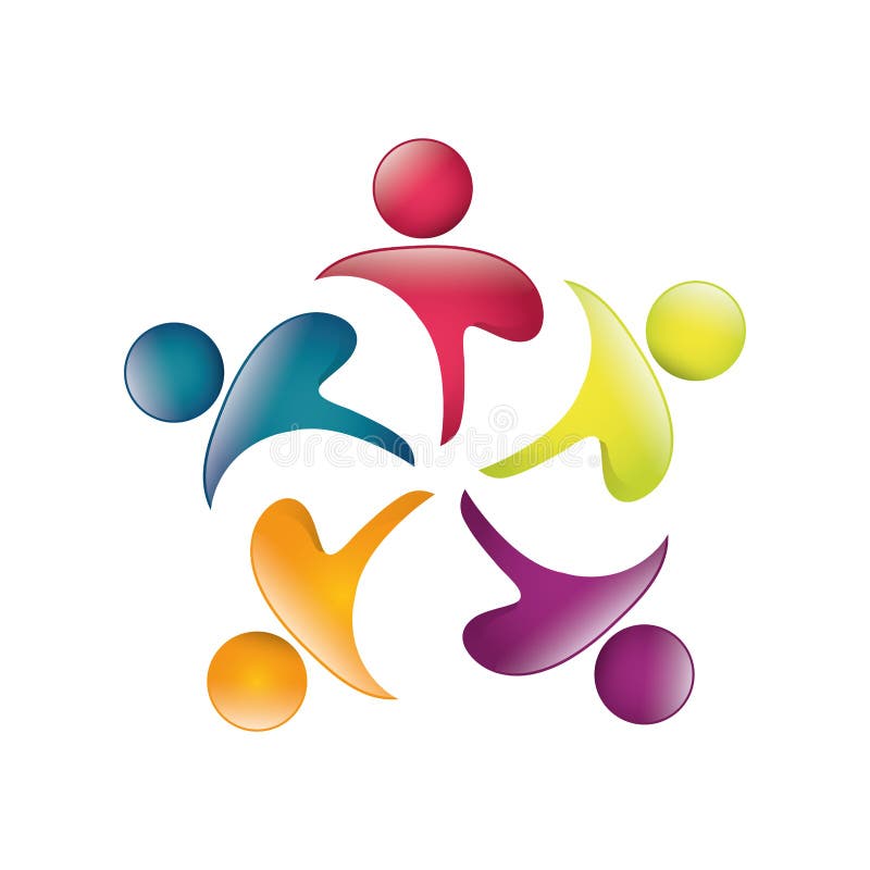 Abstract people symbol stock illustration. Illustration of abstract ...