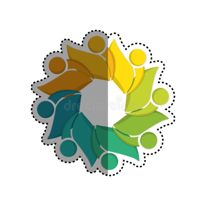 Abstract people symbol stock illustration. Illustration of blue - 84679723