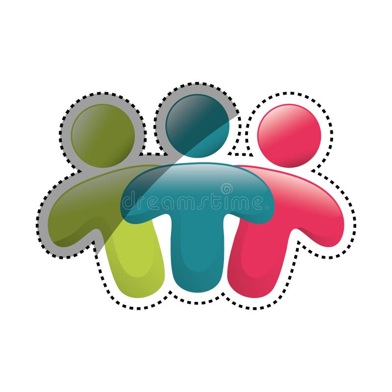 Abstract people symbol stock illustration. Illustration of shape - 84689180