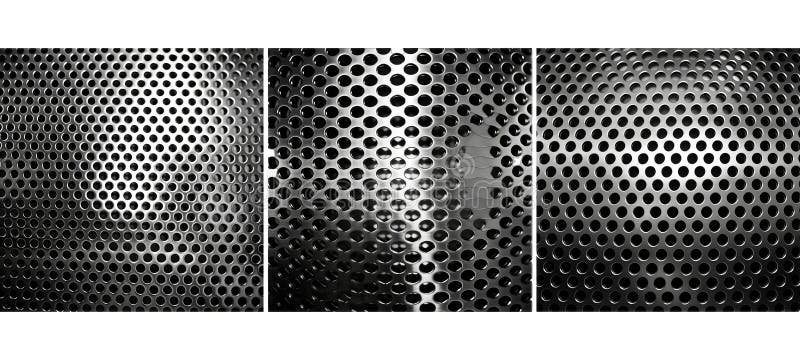 Abstract Perforated Metal Background Texture Stock Illustration ...
