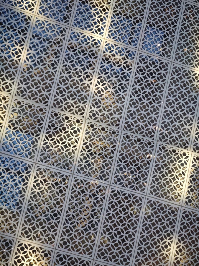 Abstract Building Exterior Metal Perforated Sunshade Cladding Texture ...