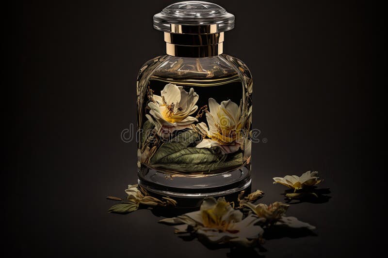 Abstract Perfume Bottle. Illustration AI Generative Stock Illustration ...