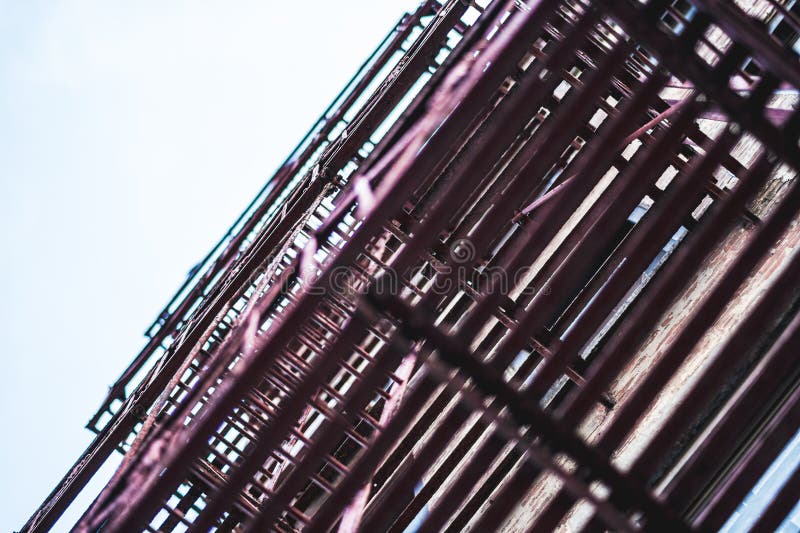 Abstract Perspective of a Building S Structural Framework with ...