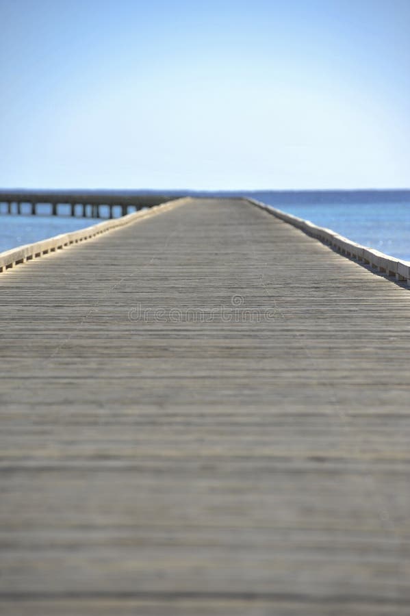 Wooden walkway on a beach stock image. Image of path - 46171815
