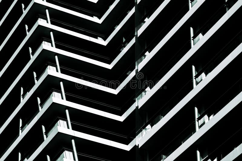 Abstract Perspective of Modern Architectural Design with Geometric ...