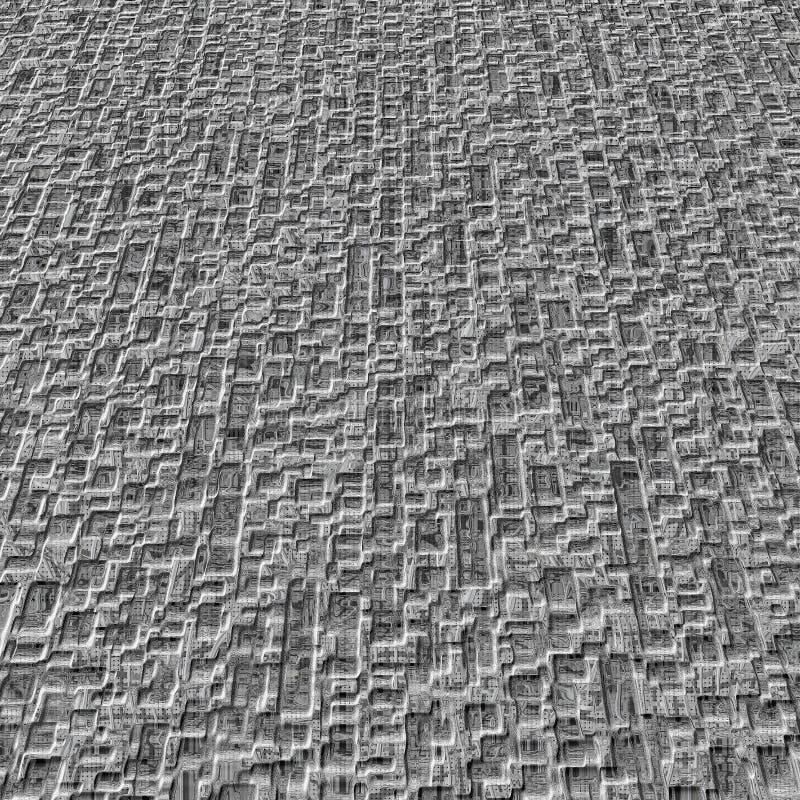 Abstract Perspective Texture Simulating 3D Design Stock Illustration ...