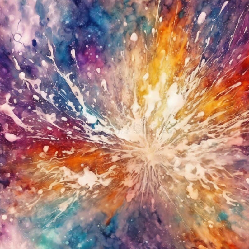 Abstract Phantasmagoric Splash Background Stock Illustration ...