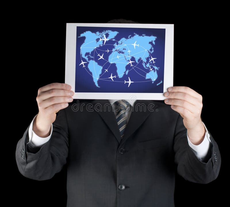 Abstract Photo of Business Men Holding a Map. Stock Photo - Image of ...
