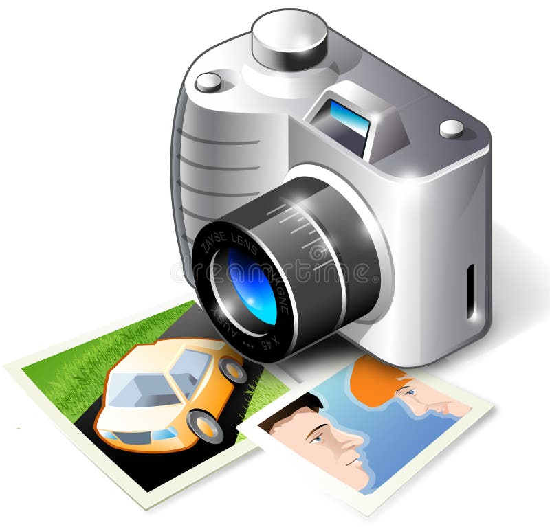 Abstract photo camera stock illustration. Illustration of mega - 2472822