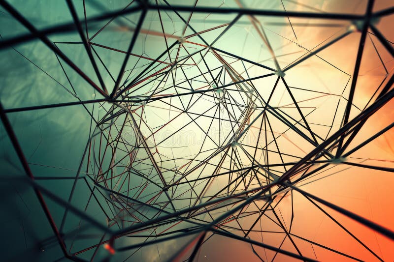 An Abstract Photo Capturing the Intricate Lines and Angles of a Modern ...