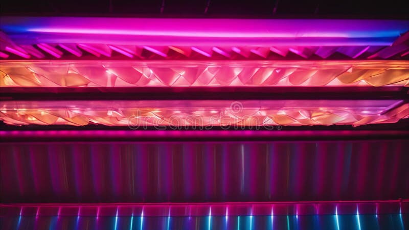 Neon Lights Ceiling stock video. Video of futuristic - 347177915