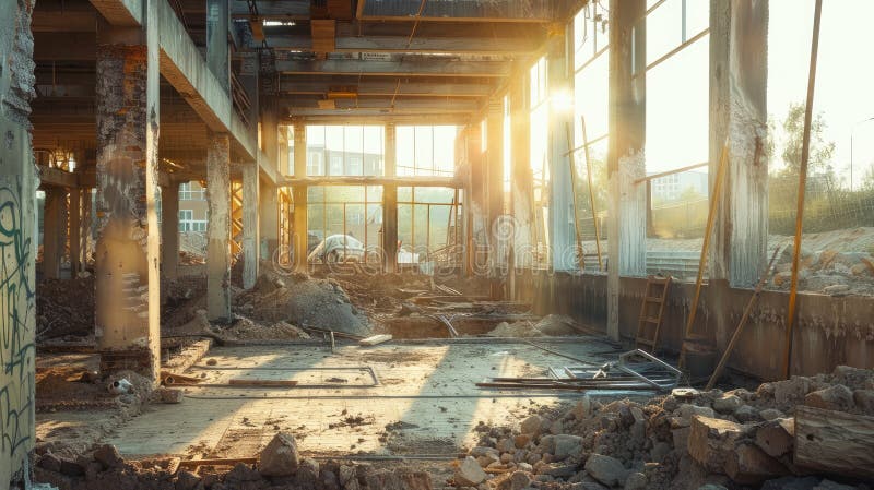 Abstract Photo of Construction Site, Building Under Construction ...