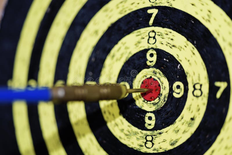 Perfect hit on target stock image. Image of achievement - 10566491