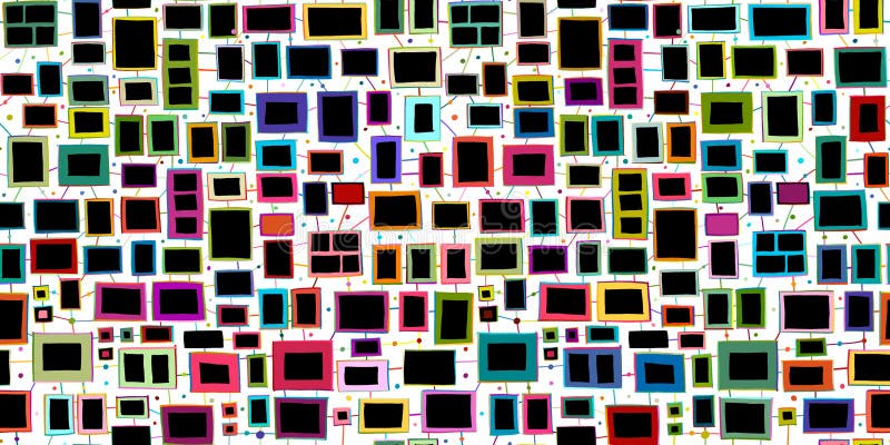 Abstract Photo Frame Templates. Seamless Pattern Background for Your ...
