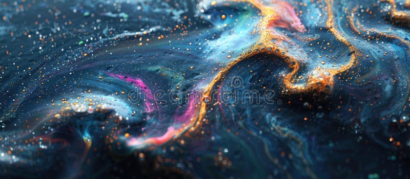 Oil spill abstract art stock photo. Image of contrast - 322106936