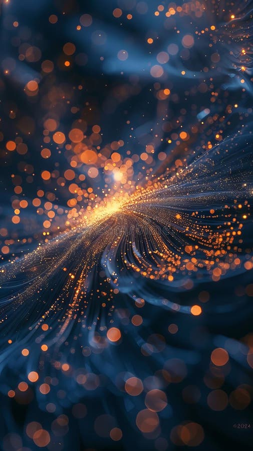 Abstract Photo of a Wave with Light Rays Stock Photo - Image of ...