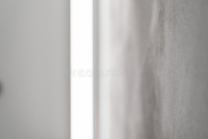 Abstract Photo of White Wall with Light Reflection from a Light Bar ...