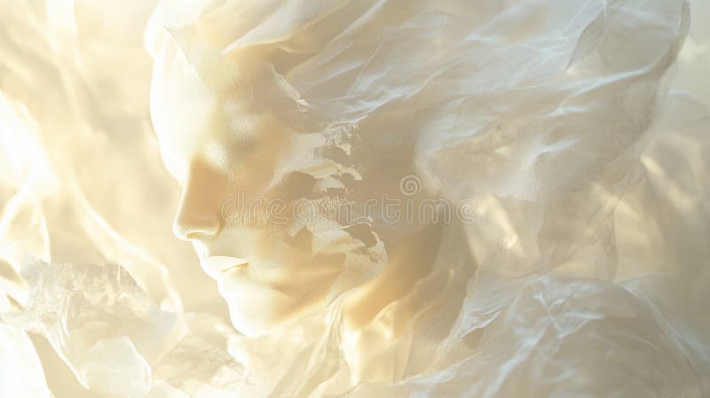 An Abstract Photograph Depicting a Light and Airy Image of a Face ...