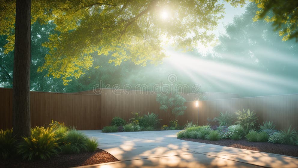 An Abstract Photograph of a Sunbeaming Light Shining through a Tree AI ...