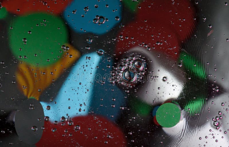 Abstract Photography. Color Spots, Drops, Objects on the Surface Stock ...